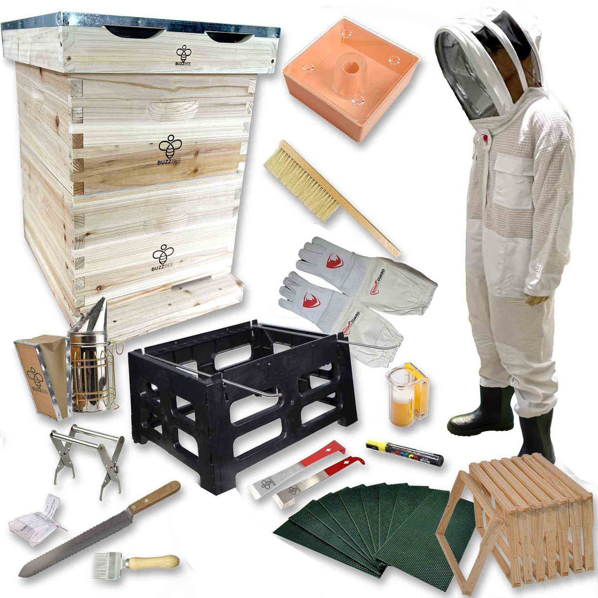 Supreme 10 Frame Langstroth Beekeeping Starter Package – Buzzbee Beekeeping