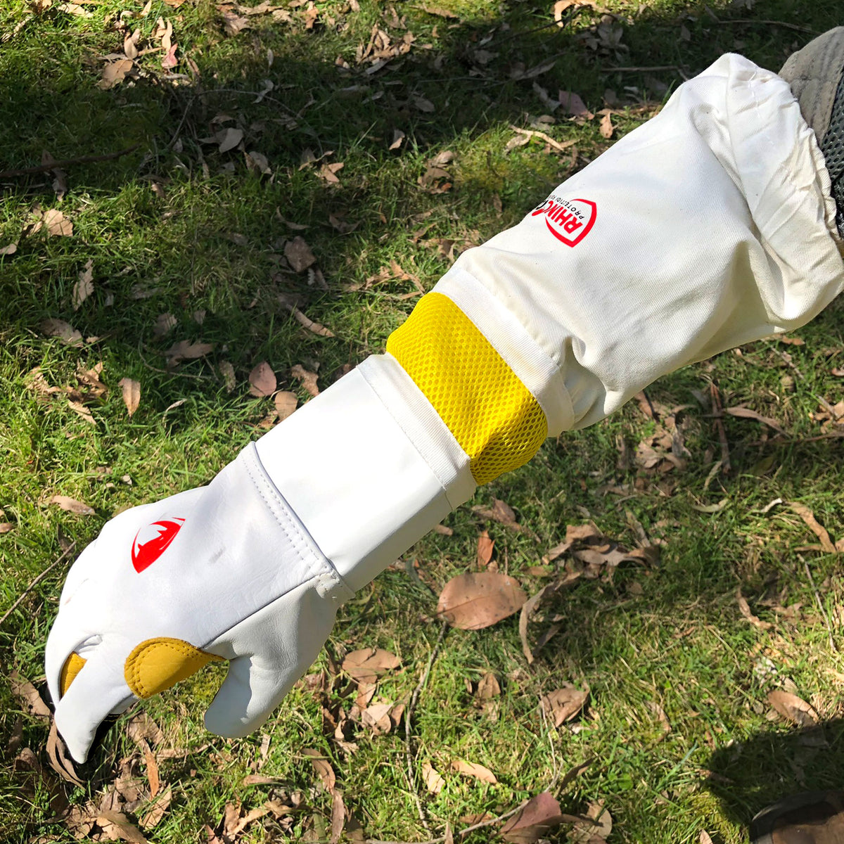 RhinoGuard Extended Wrist Cow Hide Gloves with Touchscreen – Buzzbee ...