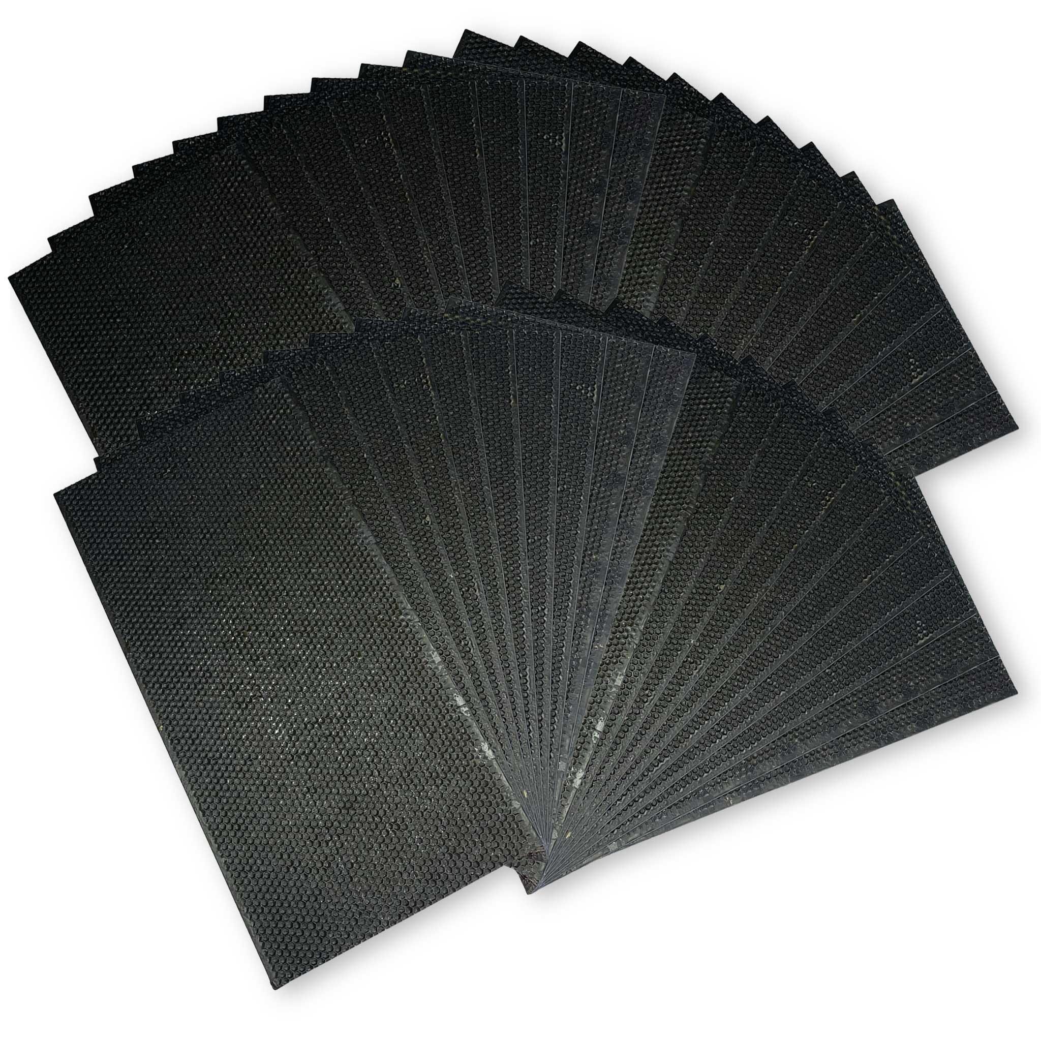 Triple Wax Coated Black Full Depth Plastic Foundation | Buzzbee Beekeeping