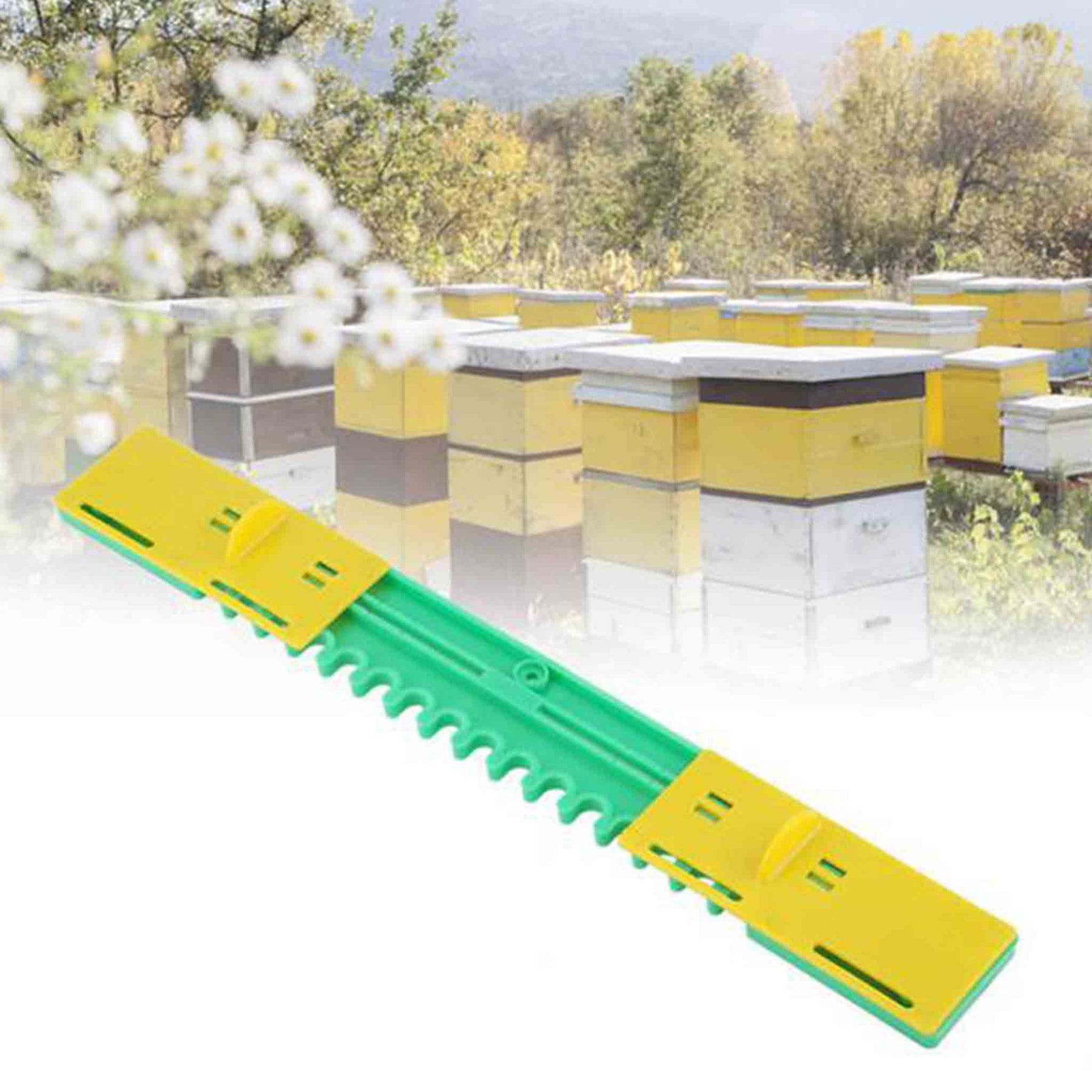 Beehive Entrance Reducer with Slider - Plastic | Buzzbee Beekeeping