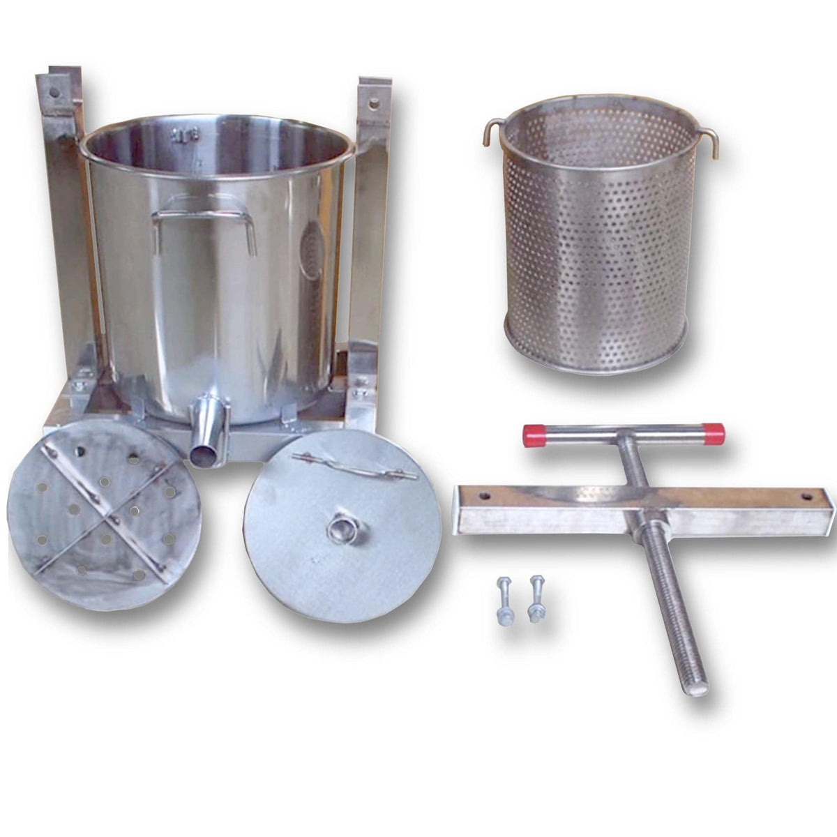 Honey and Wax Stainless Steel Press - 10L - Manual | Buzzbee Beekeeping